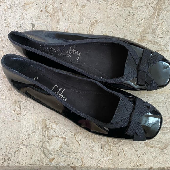 Sam & Libby | Shoes | Samlibby Ballet Flat Zama Black Faux Leather Slip ...